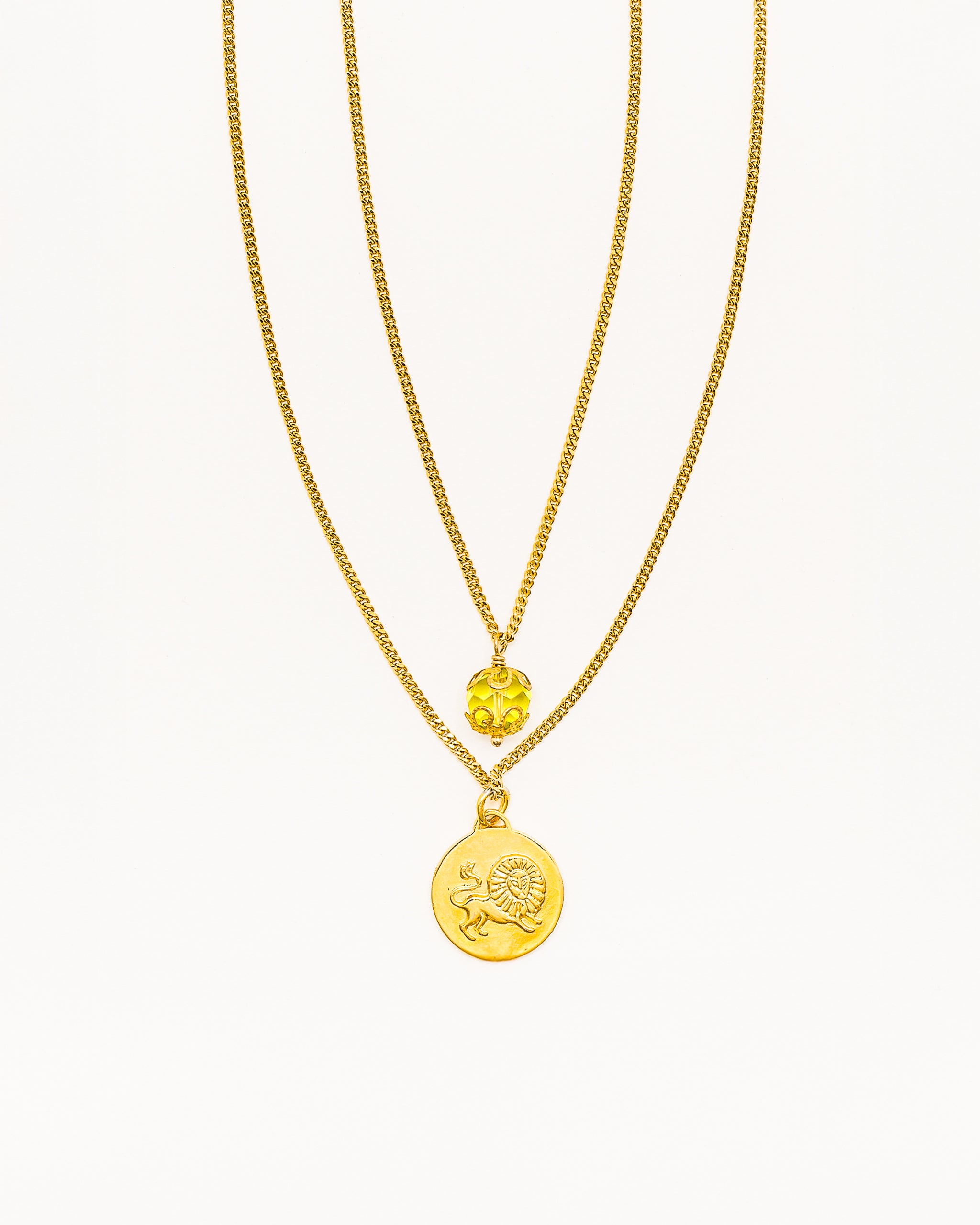 La Reina Double Zodiac Necklace